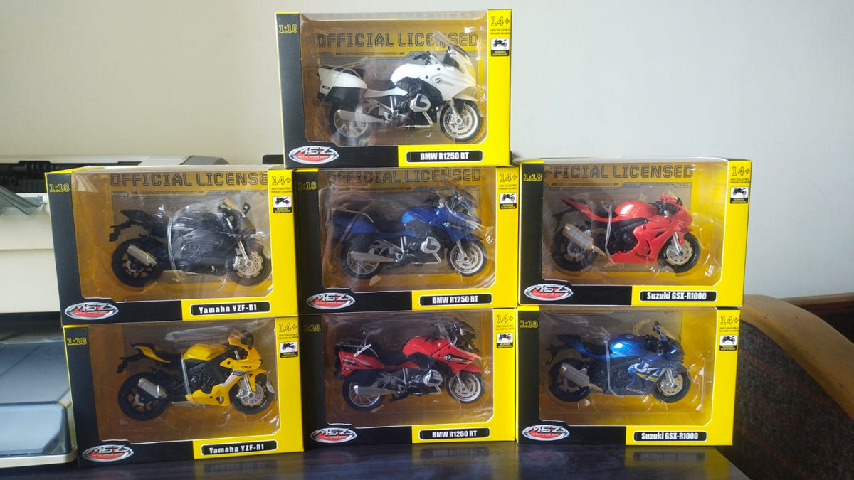 MSZ Miniature Bikes in 1/12 scale and 1/18 scale yamaha yzfr 1, suzuki ...