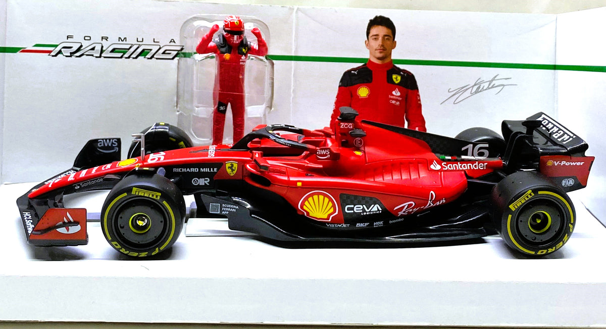 Bburago 2023 F1 Ferrari SF23 Ferrari Racing Team #16 Racing C Leclerc ...