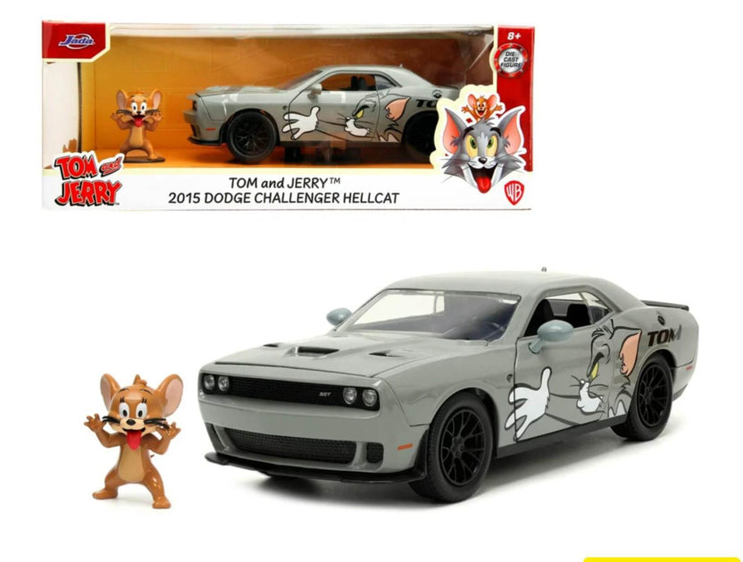 Jada Toys Tom and Jerry 1/24 scale 2015 Dodge Challenger Hellcat scale ...