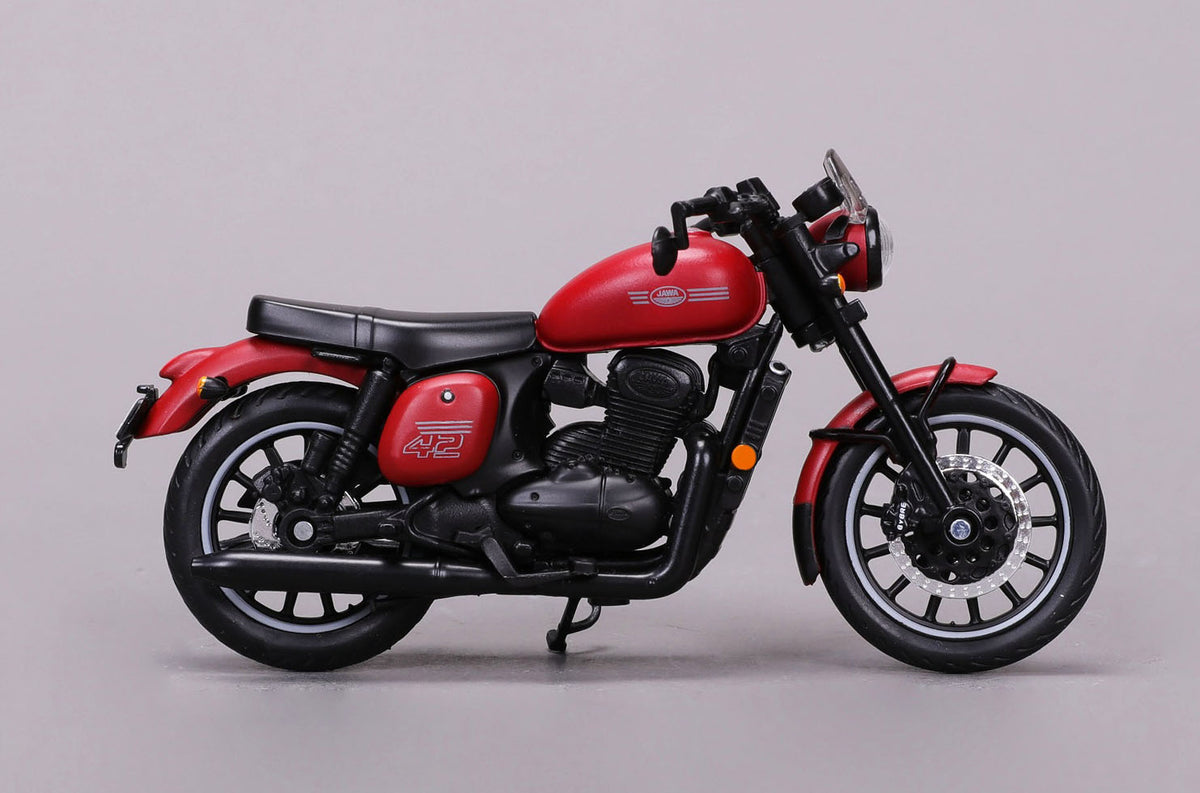 Buy JAWA 42 bike miniature scale model bike in Orion Red colour scale 1 ...