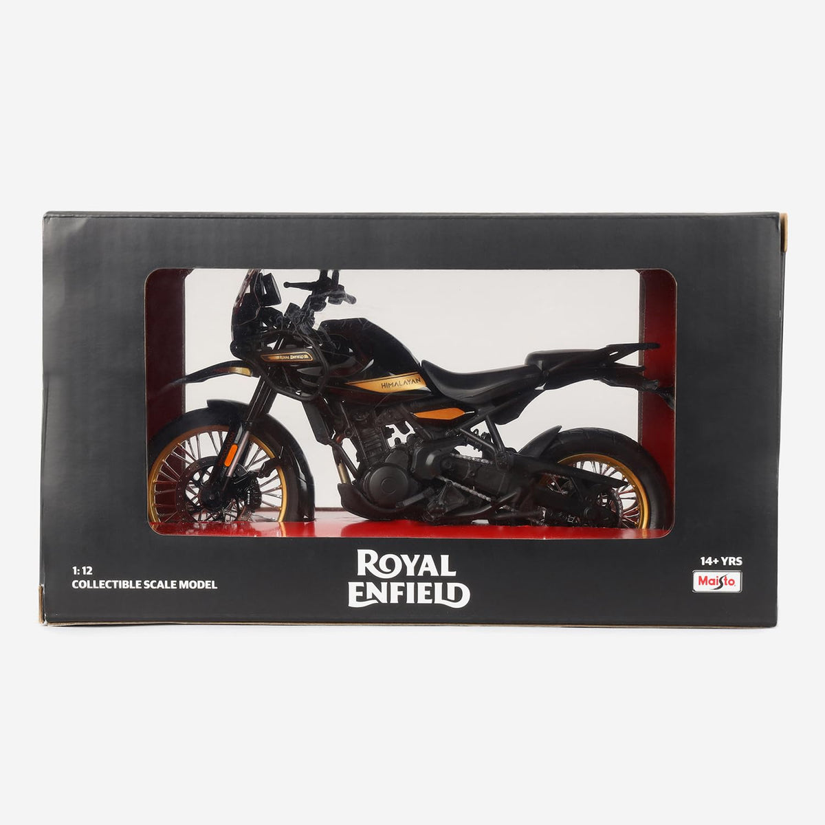 Royal Enfield New Himalayan scale model bike 1/12 by Maisto Black ...