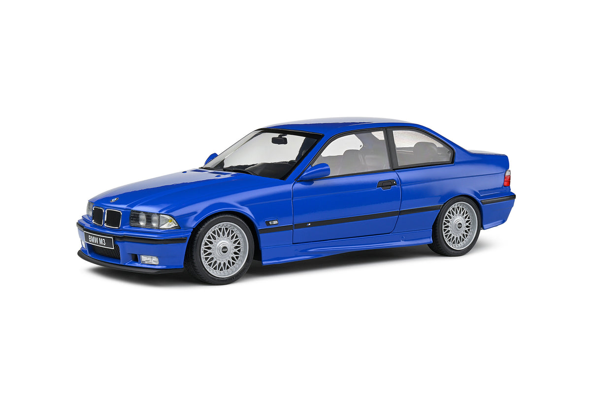 Solido 1996 BMW E36 Coupe M3 Santorin Blue 1/18 scale diecast model ca ...